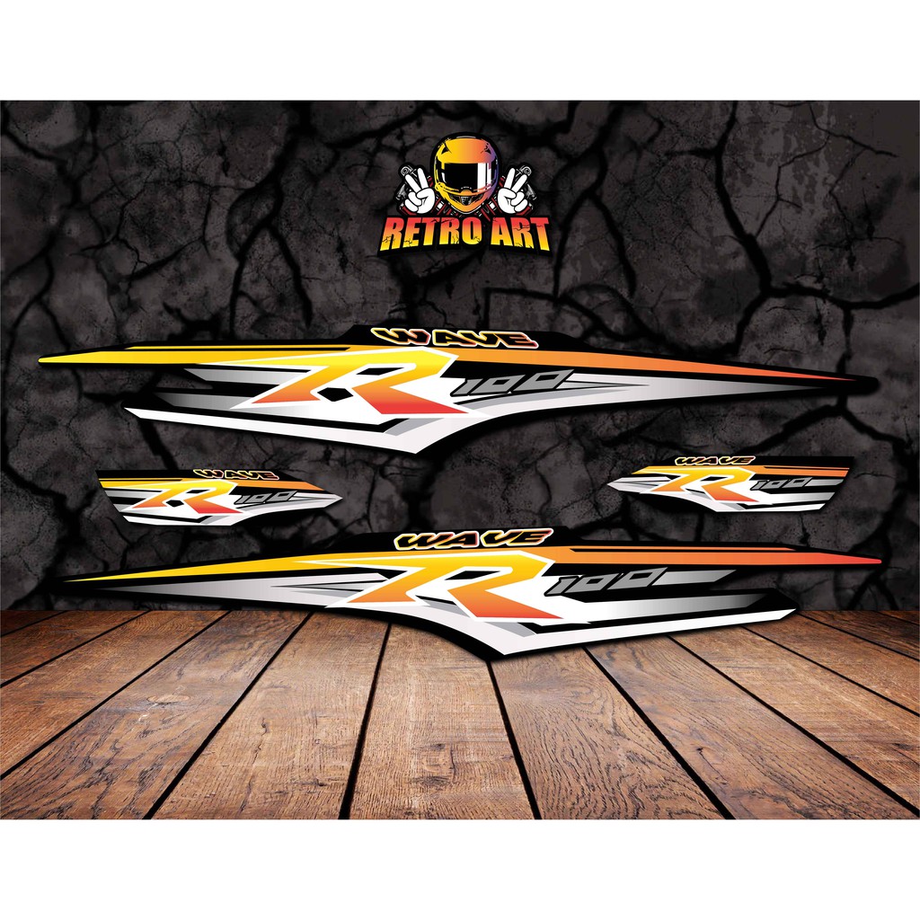 HONDA WAVE 100 R Decals | Shopee Philippines