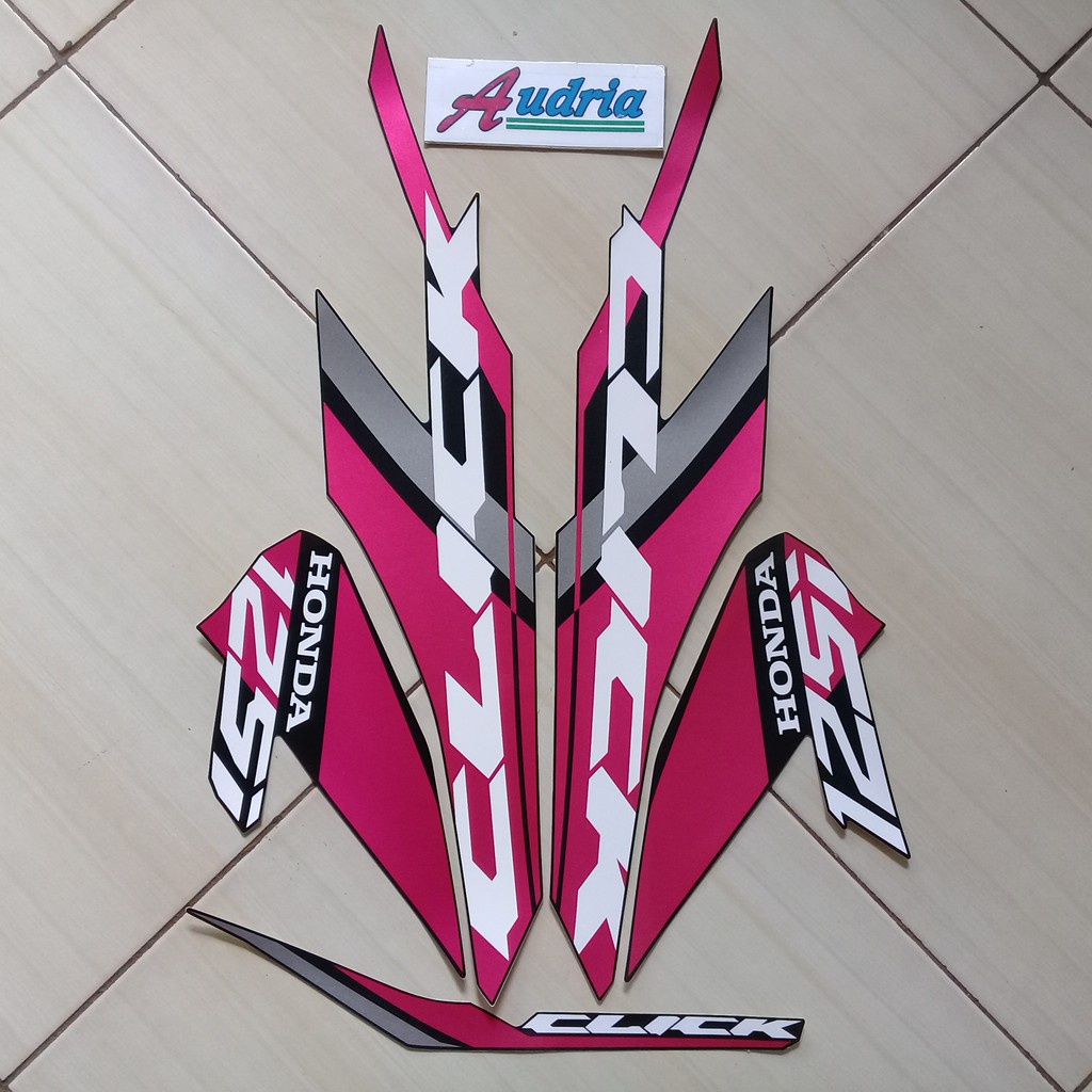 Striping Sticker Honda Vario 125 Click Thailand 2019 magenta | Shopee ...