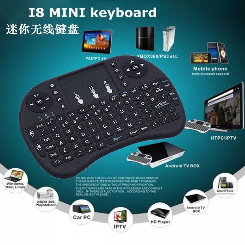 I8 2.4GHz 3-color Backlight Wireless Mini Keyboard with Touchpad ...