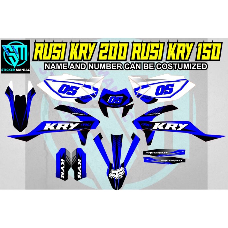 Rusi KRY 200, Rusi KRY 150 full body decals | Shopee Philippines