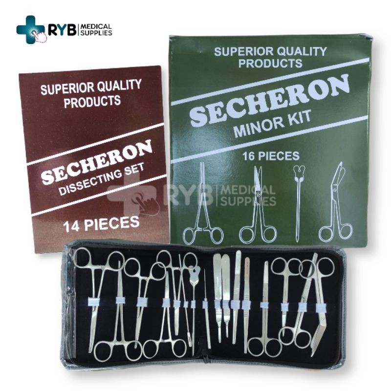 Secheron & Sure-Guard Dissecting Kit Set 14 pieces and 16 pieces ...