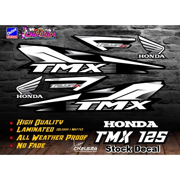 Honda TMX 125 Stock Decals / Stickers with freebies | Shopee Philippines