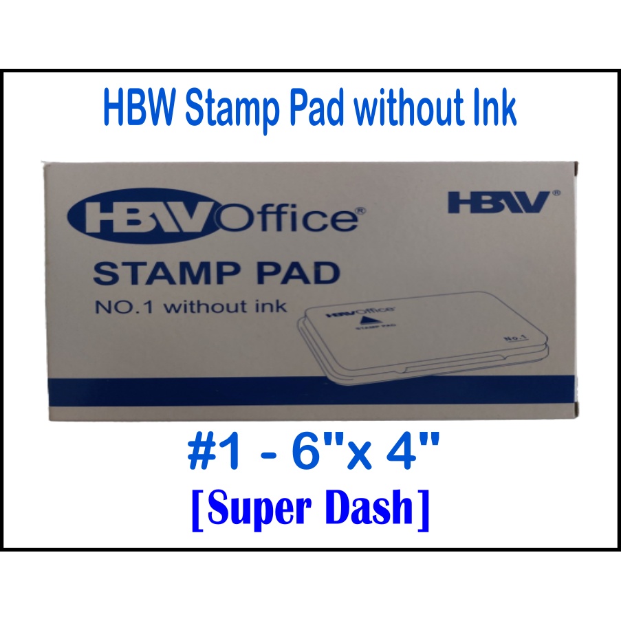 HBW Stamp Pad Dry without Ink [#1, #2, #3] [Super Dash] | Shopee ...