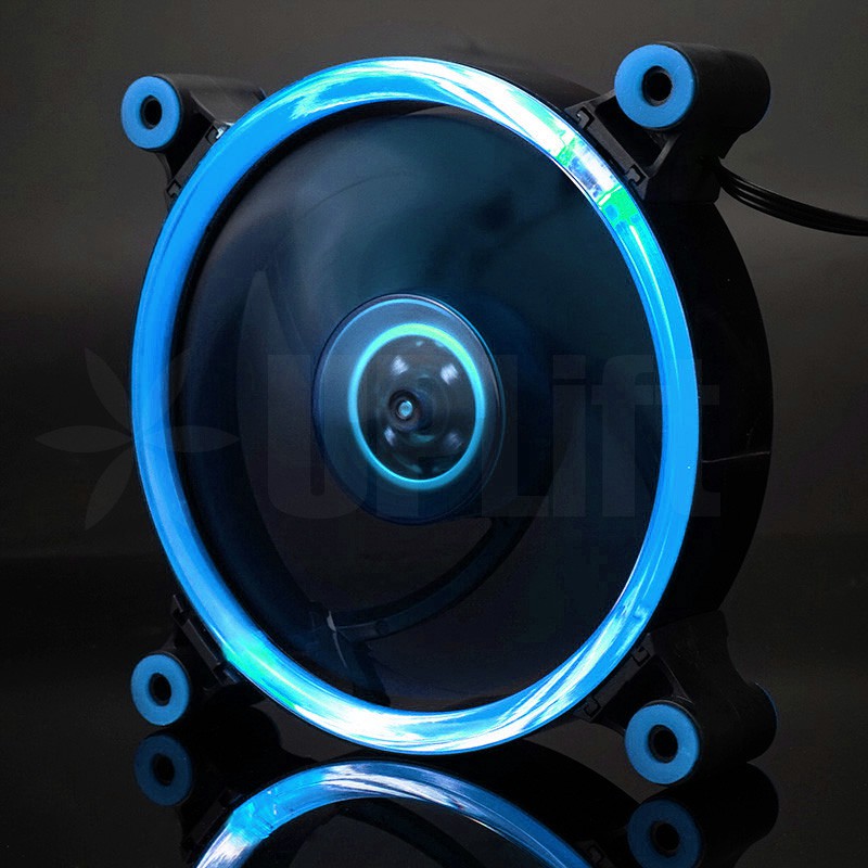 KEEPRO Ring LED Silent CPU Fan Silicone Pad 120mm (Cyan) | Shopee ...