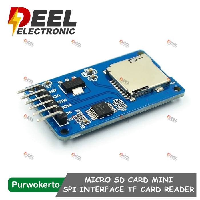Micro SD CARD READER WRITING MODULE MINI SPI INTERFACE TF CARD READER ...