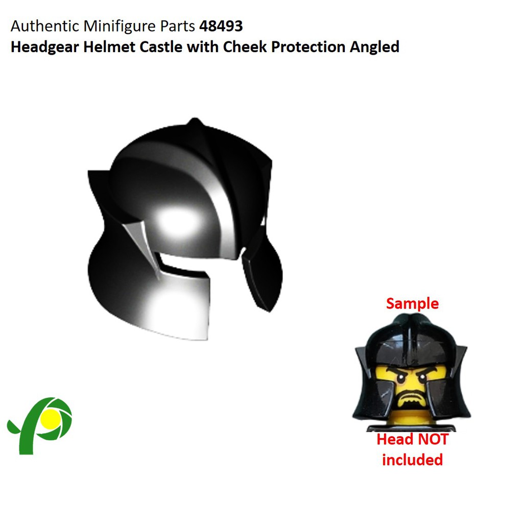 LEGO Minifigure Parts 48493 Headgear Helmet Castle Cheek Protection ...