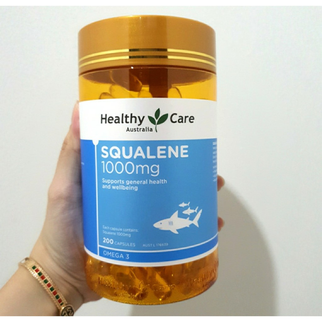 Healthy Care Squalene Omega 3 Fish Oil 1000mg 1000 mg 200 Caps | Shopee Philippines