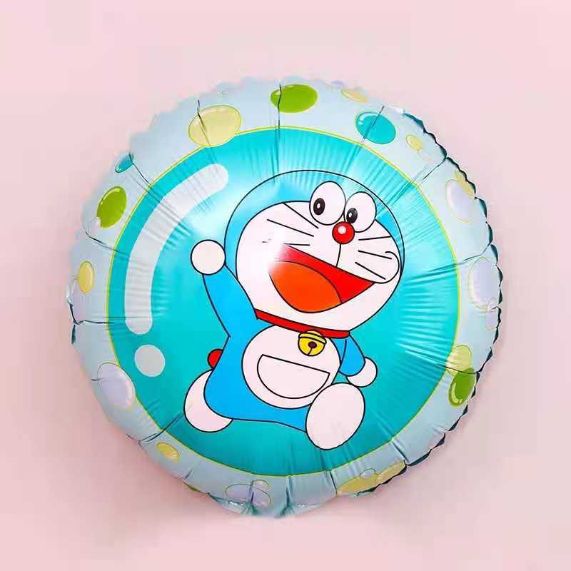 18 inches Round INS style Bubble Doraemon cartoon birthday party ...