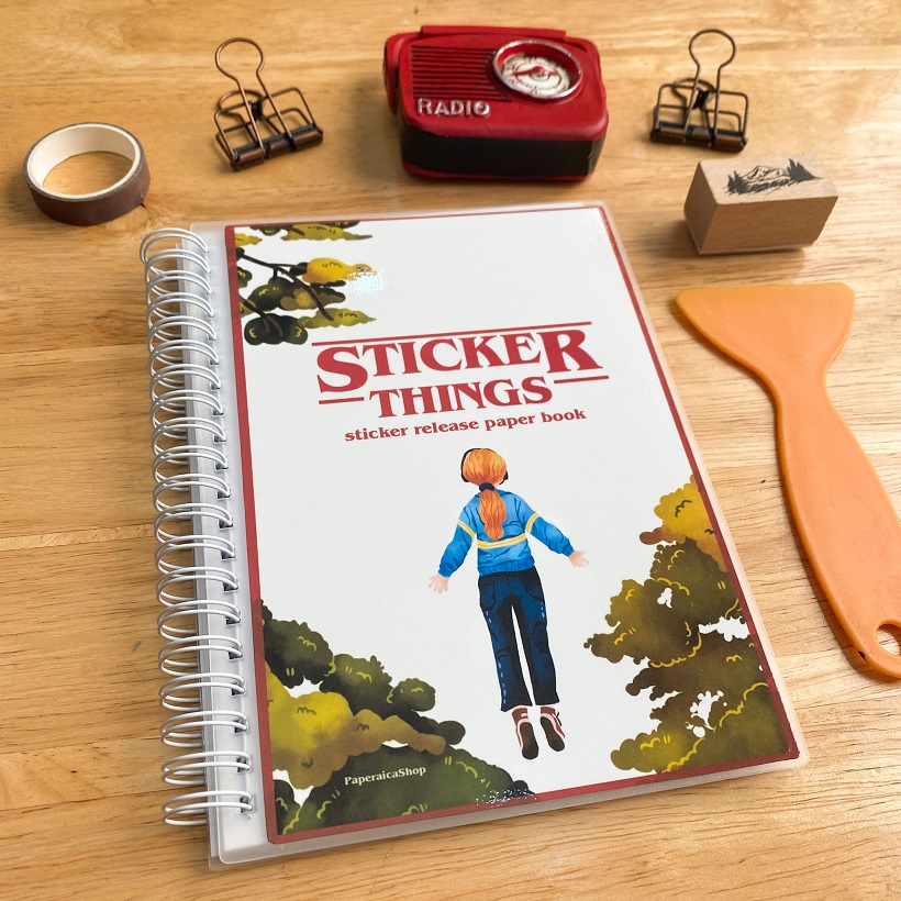 Stranger Things Sticker Book, Reusable Book, Cute Sticker Release Book ...