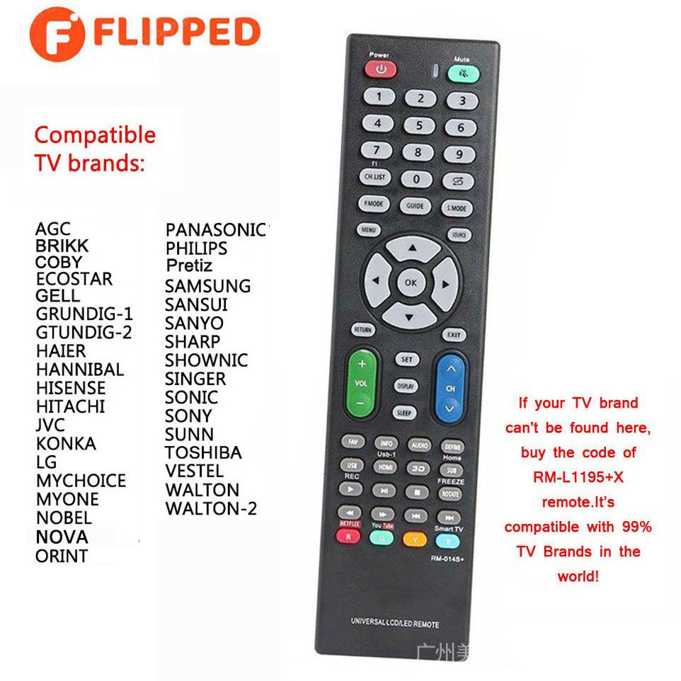 RM-014S+ Remote control Suitable for LED / LCD TV Smart Television LED tv Home Appliances ...