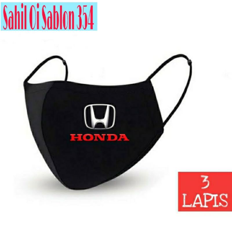 Honda 3 ply cloth mask, 3 ply/ply cloth for adults, SNI earloop ...