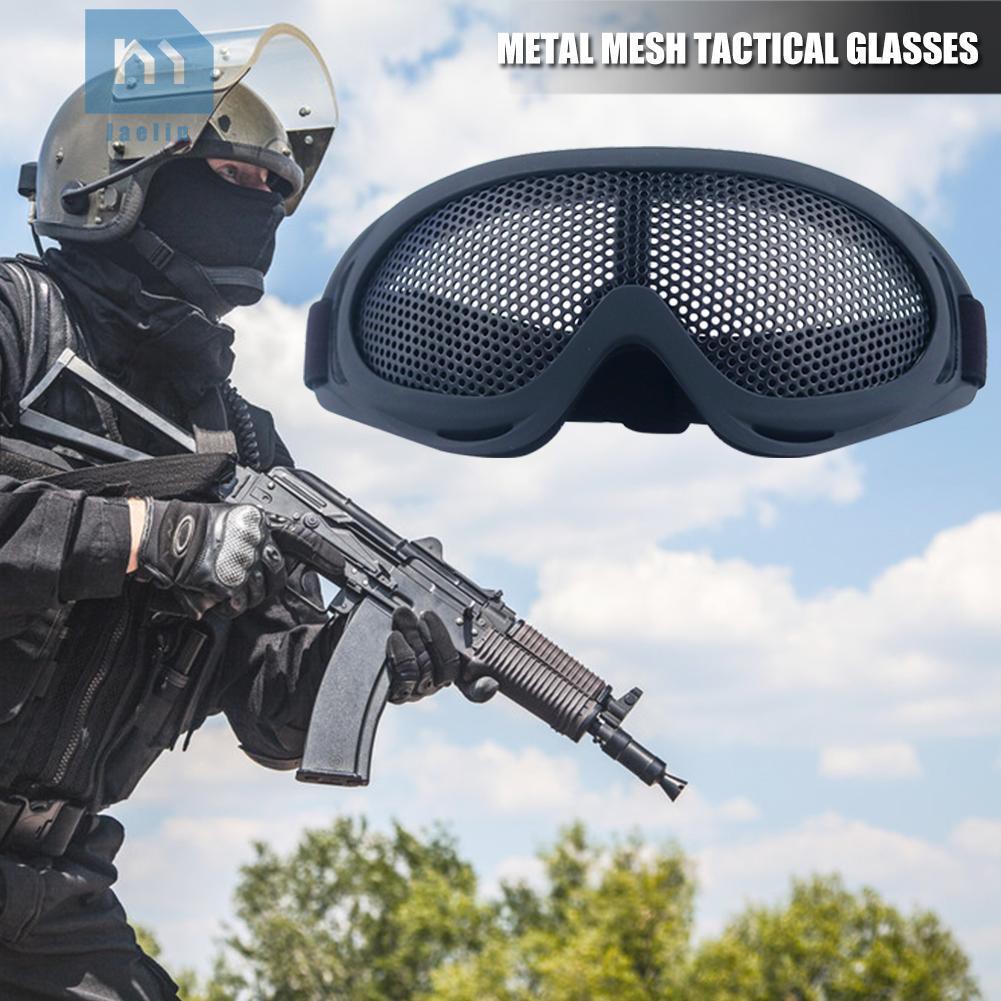 Jae Goggles Steel Wire Mesh Outdoor Game Eyes Protective Safety Glasses ...