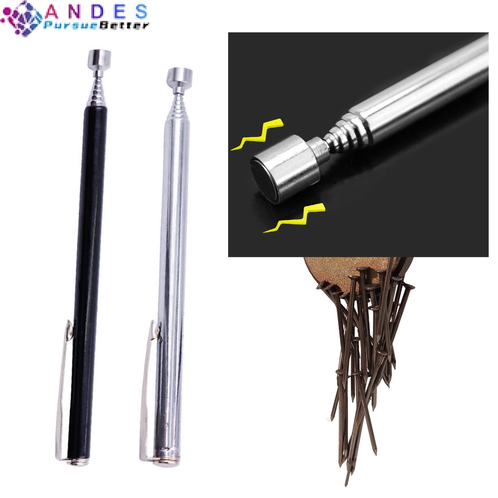 Mini Portable Telescopic Magnetic Magnet Pen Pick Up Rod Stick ...