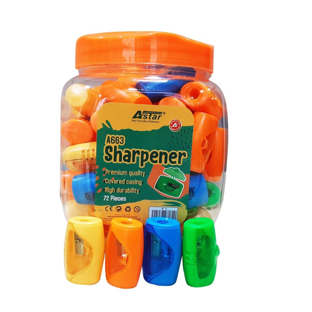 Astar Covered Casing Pencil Sharpener (72 Pieces) | Shopee Philippines