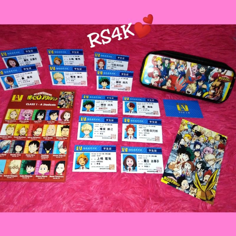 My Hero Academia Character ID Card (Collectibles) | Shopee Philippines
