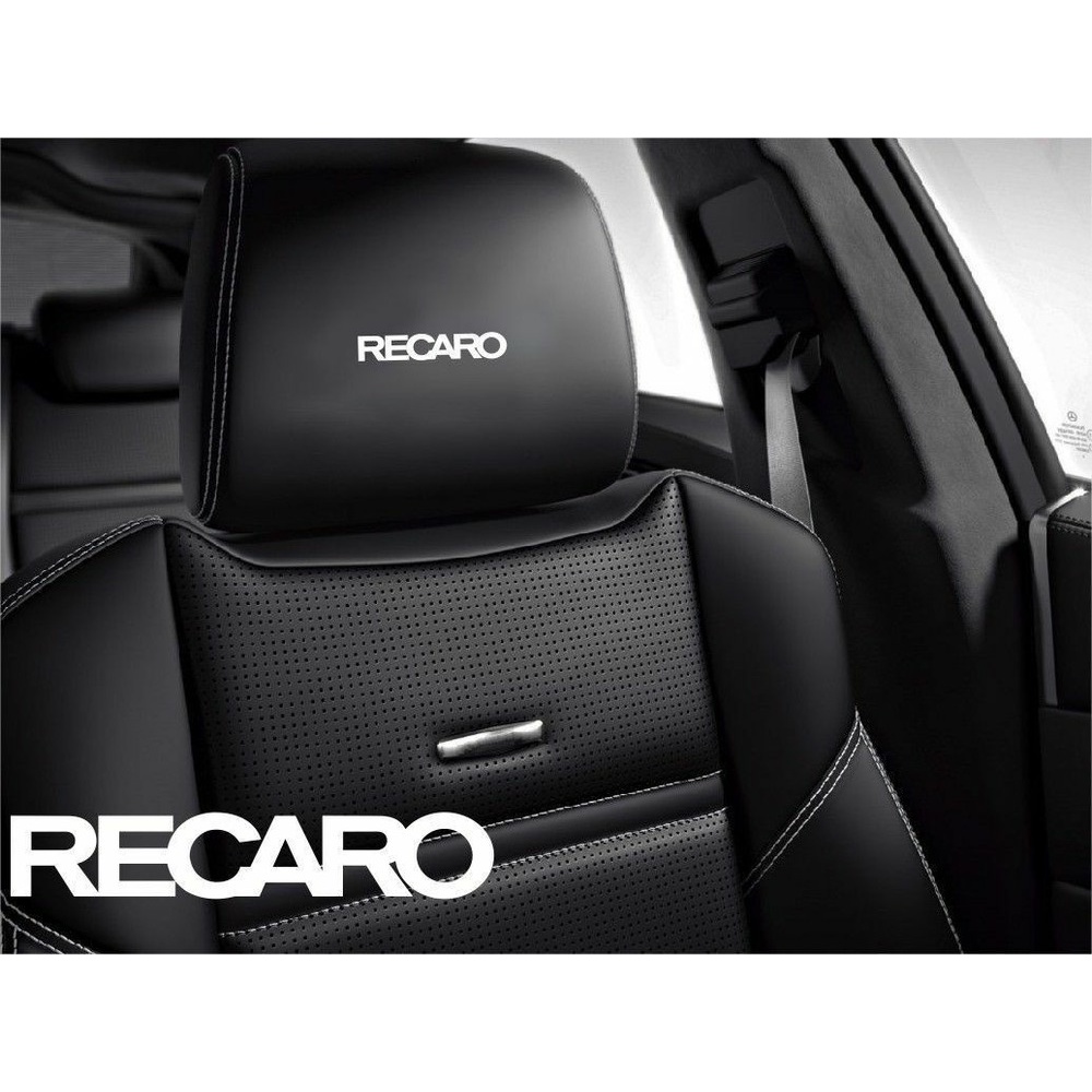 5x Recaro Logo Sticker for leather seats and other flat and smooth ...