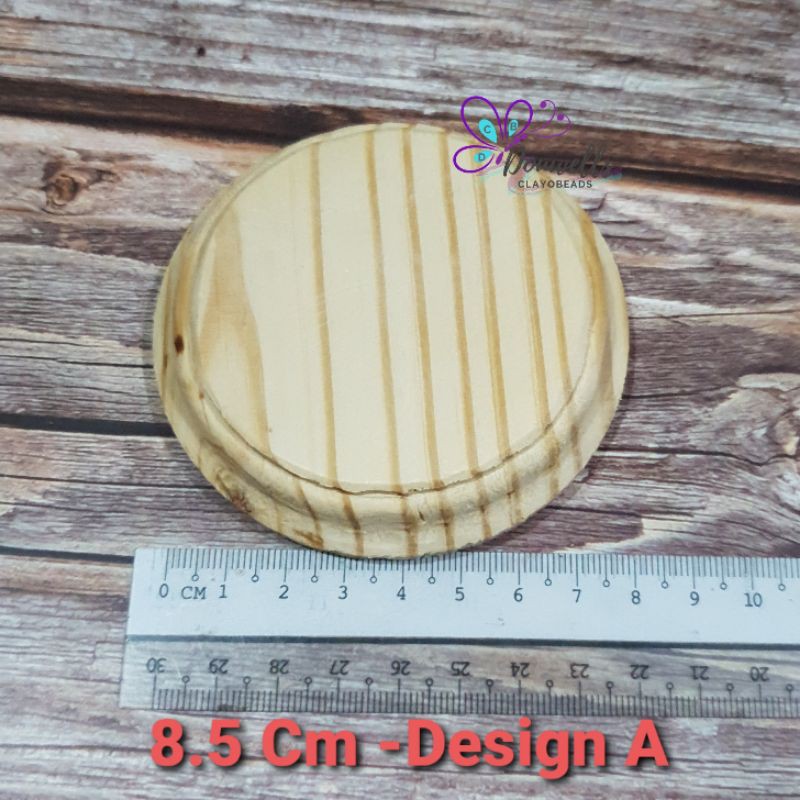 1Pc Unfinished Round Wood Base 6cm 7cm or 8.5cm Circle Chibi Base ...