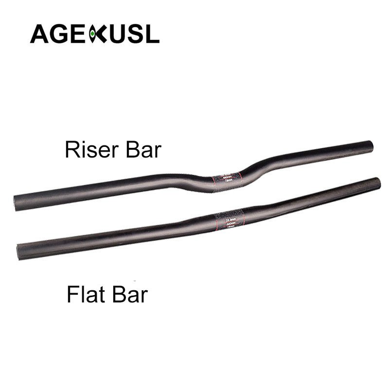 AGEKUSL Bike Flat Riser Bar Carbon Handlebar 25.4Mm 560Mm For Brompton ...