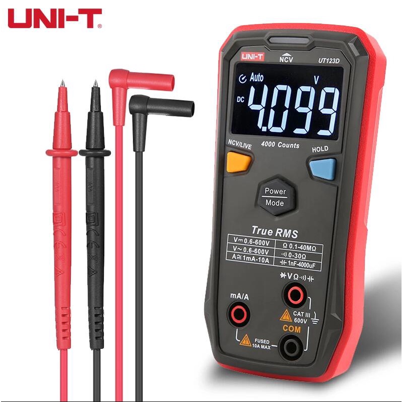 UNI-T Mini UT123D Portable Digital Multimeter Household Pocket Size ...