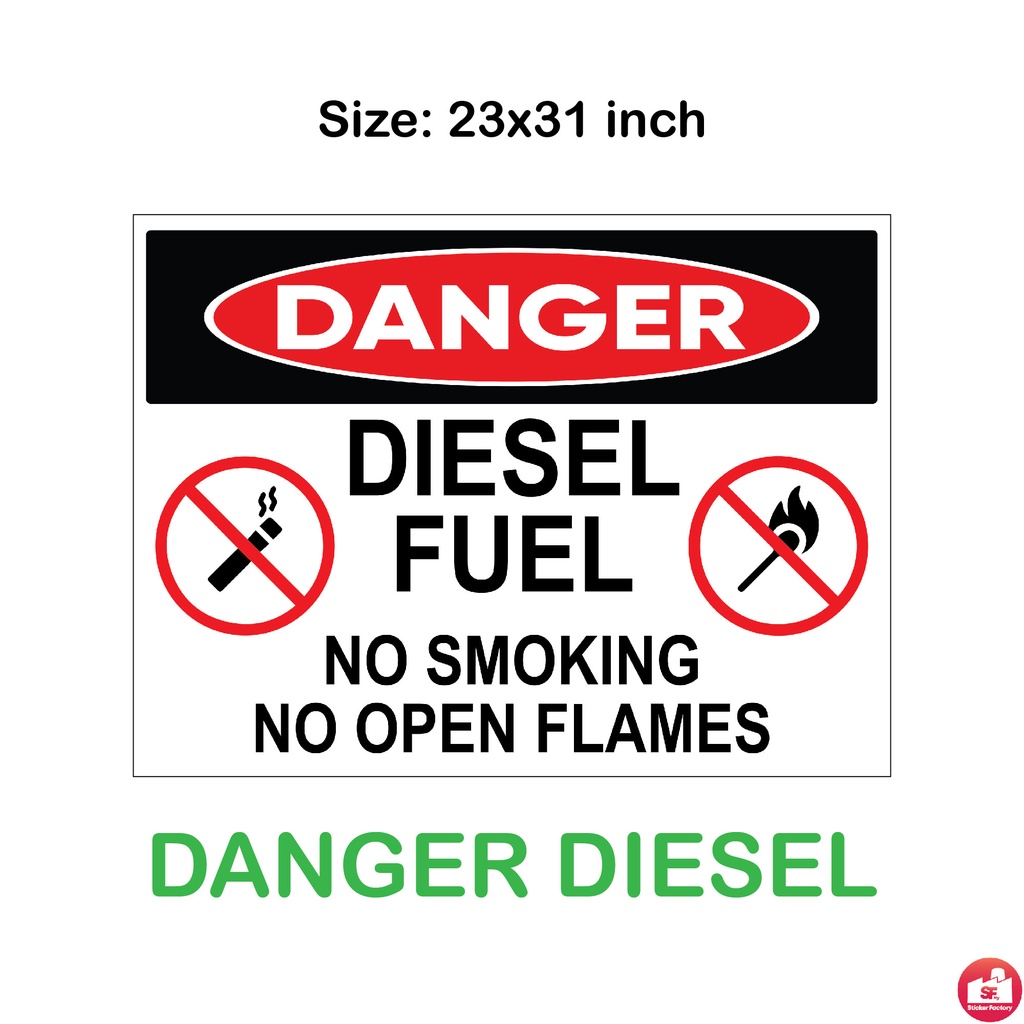 Tanker Sticker Highly Flammable Petroleum Diesel/Skid Sticker/Tank ...