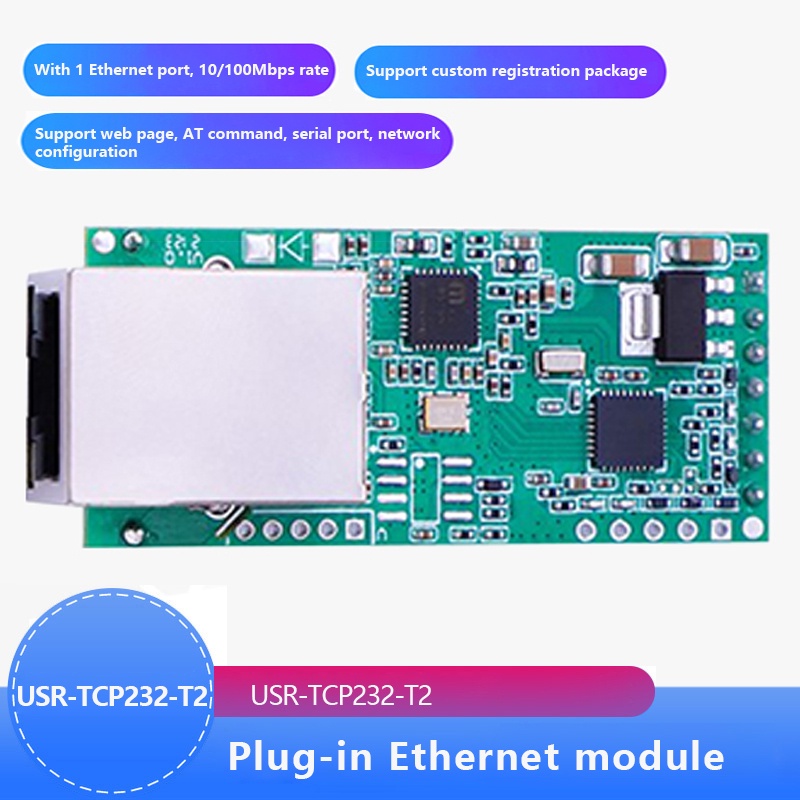 USR-TCP232-T2 Tiny Serial Ethernet Converter Module Serial UART TTL to ... USR-TCP232-T2 Tiny Serial Ethernet Converter Module Serial UART TTL to ...