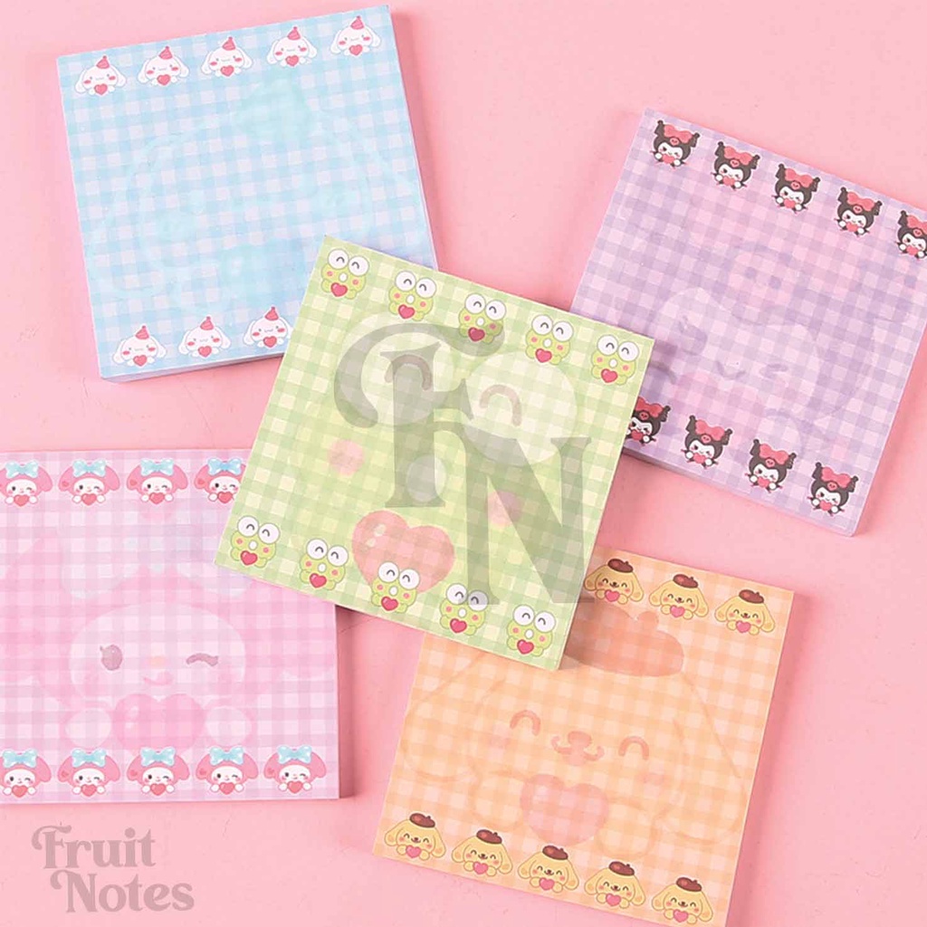 SN243 50 sheets Sanrio Characters Grid Notepad | Shopee Philippines