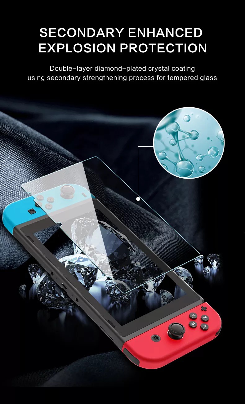 SmartDevil NS Screen Protector For Nintendo Switch OLED / Switch lite / Switch V2 Full Coverage ...