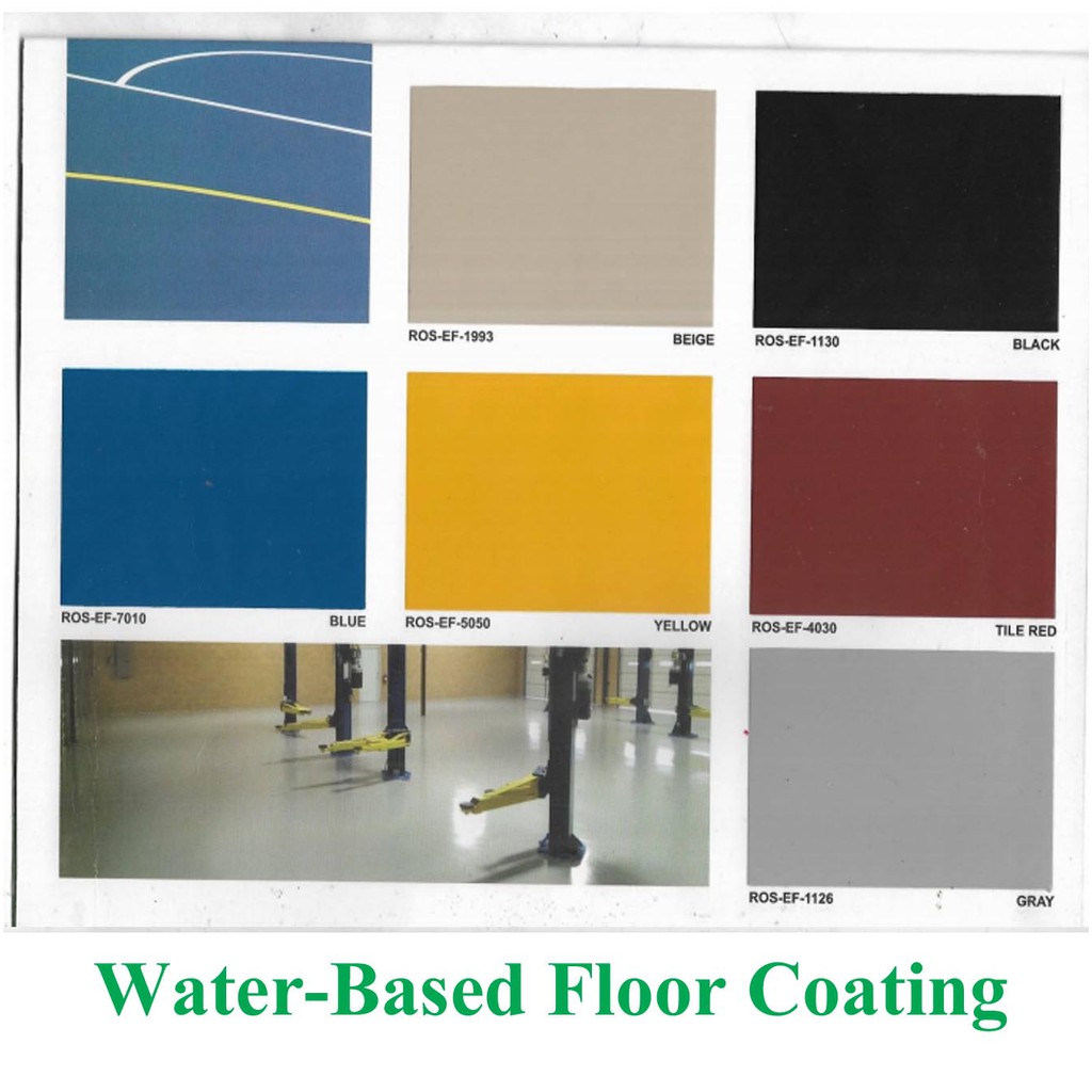 Rain or Shine ElastoFloor Waterbased Concrete Floor Paint Gallon Size/4 ...