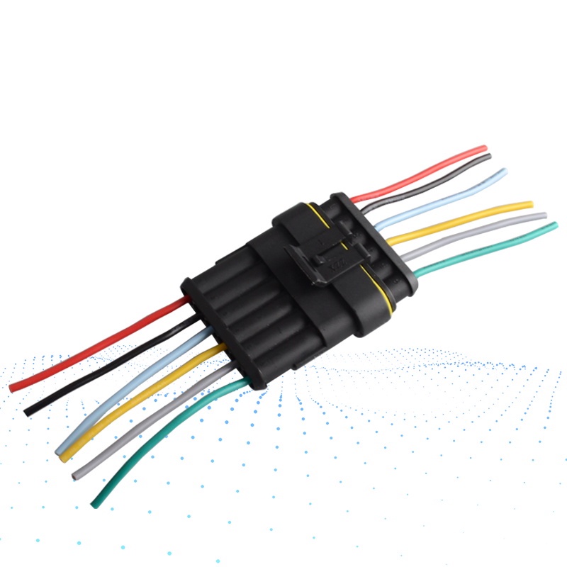 Auto wire connector 1 2 3 4 5 6 Way 1P 2P 3P 4P 5P auto connector Waterproof Electrical ...