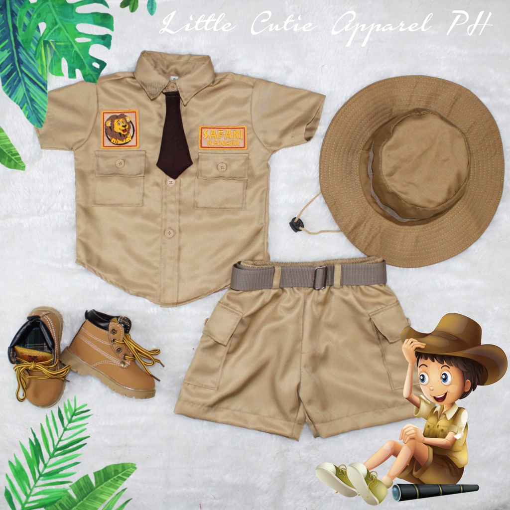 SAFARI RANGER OUTFIT (FREE NAME) for Birthday Boy | Shopee Philippines
