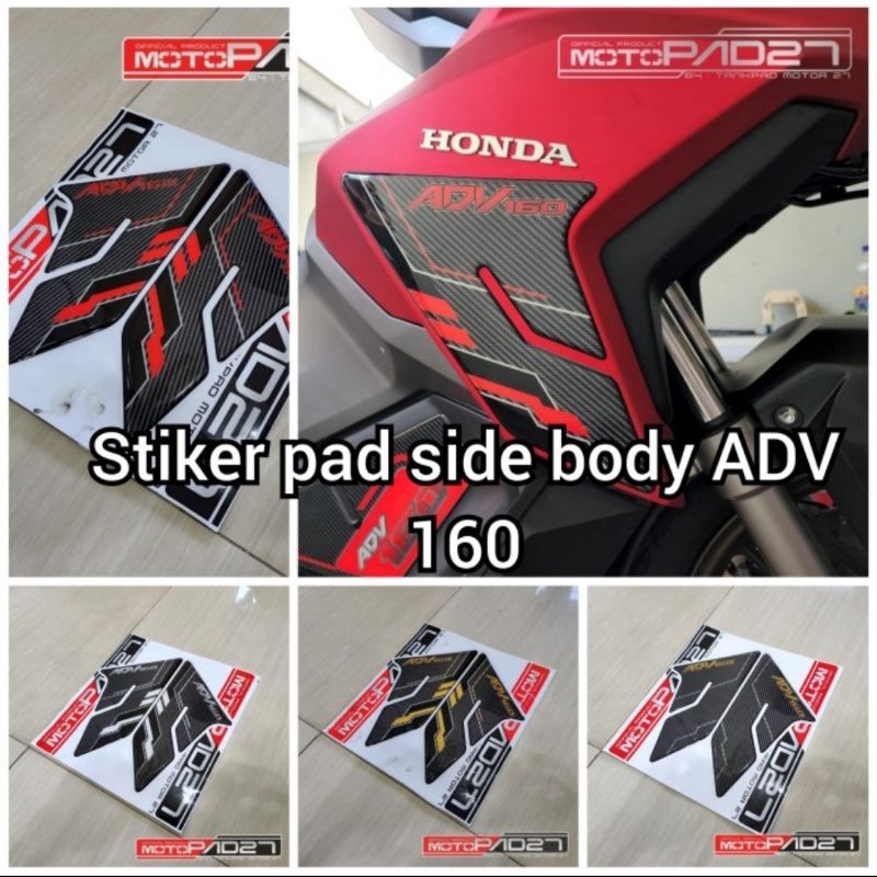 Honda ADV 160 front side body embossed resin sticker | Shopee Philippines