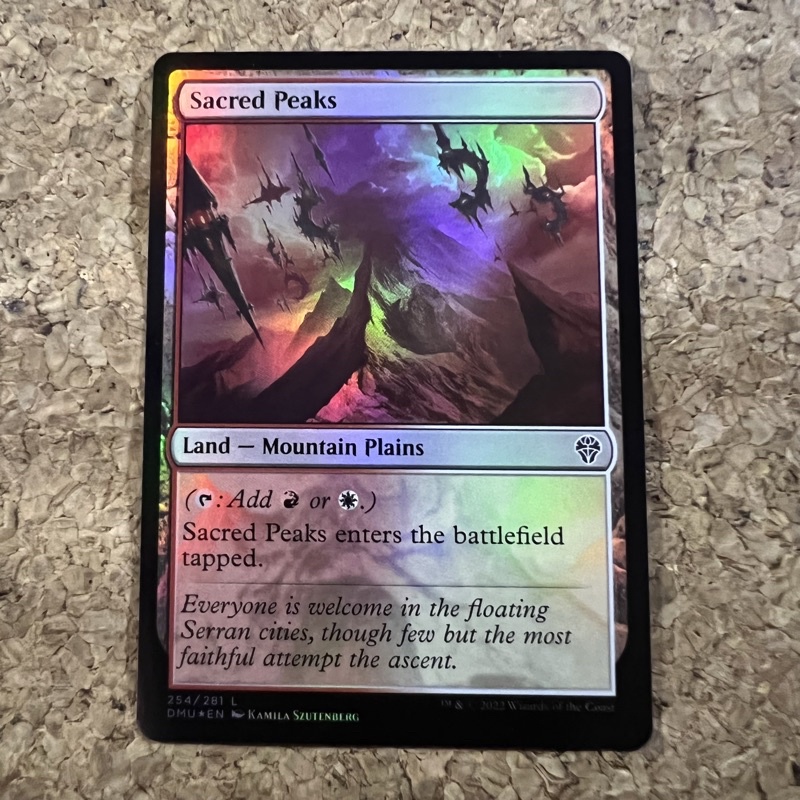 SACRED PEAKS | LAND | DOMINARIA UNITED | MULTICOLOR | MTG MAGIC THE ...