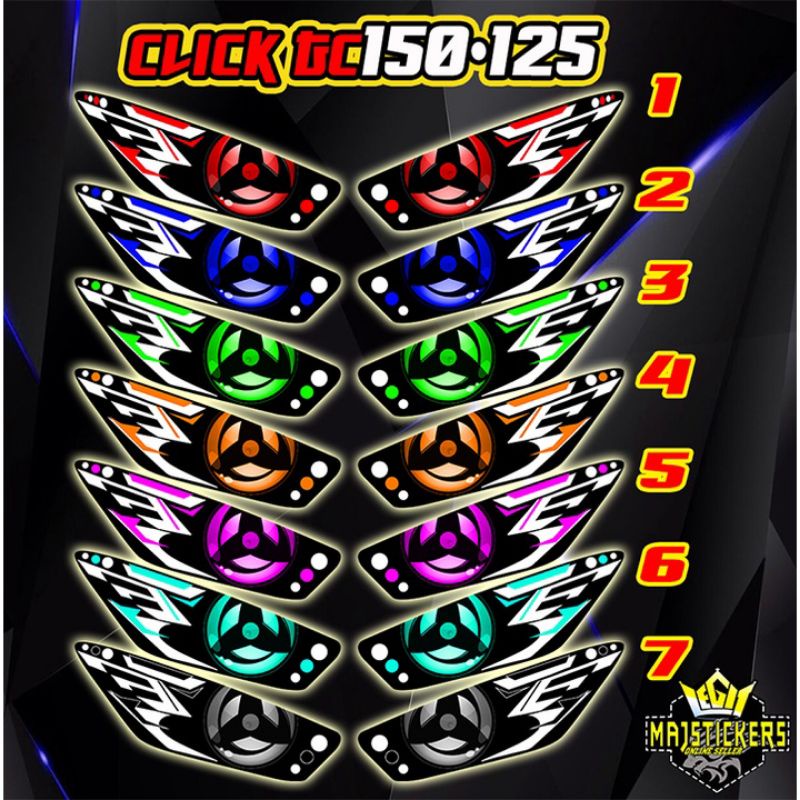 Honda Click V3 - V2 Winker Eye transparent / Sharingan Eye / Click 125 ...