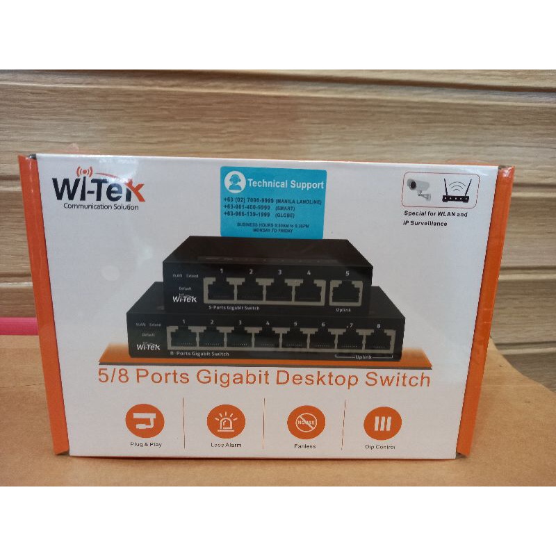 WITEK 8PORT GIGABIT SWITCH HUB | Shopee Philippines