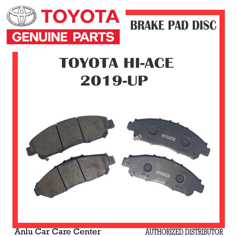 Original Toyota Brake Pad Disc Kit For TOYOTA HI-ACE 2019-UP (04465 ...
