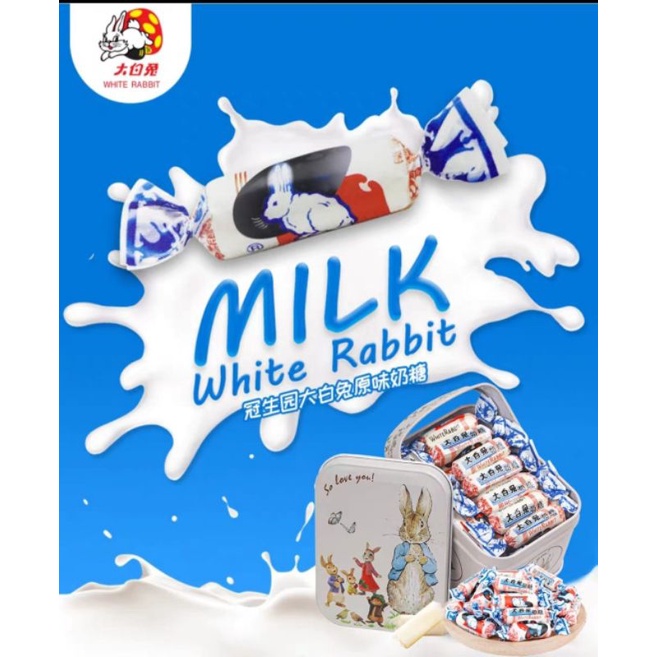 Rabbit Milk Candy/White Rabbit Candy (Flavor Variant)114g | Shopee ...