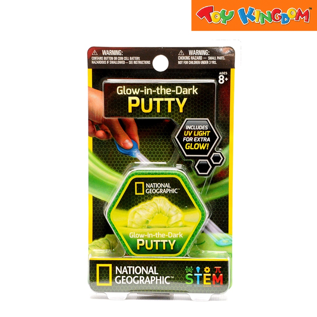 National Geographic STEM Nation Geographic Glow-in-the-Dark Putty ...