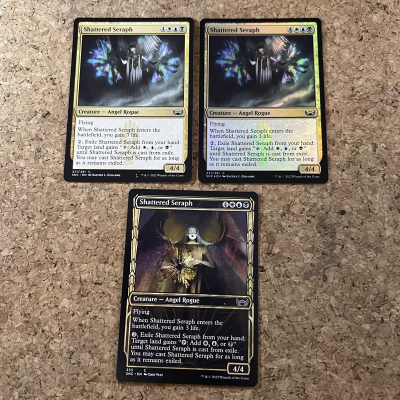 MTG SHATTERED SERAPH | ANGEL ROGUE | STREETS OF NEW CAPENNA | WHITE ...