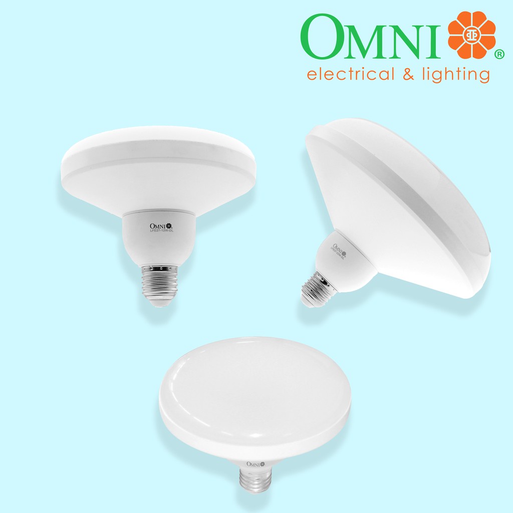 OMNI LED FLAT LAMP E27 12W 22W 32W DAYLIGHT OR WARM WHITE | Shopee ...