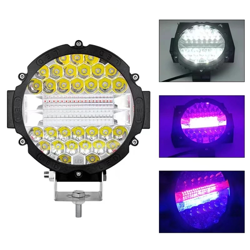 1 Piece Car Round 7inch LED Bar Work Light 12V 51W Spot Beam Offroad ...