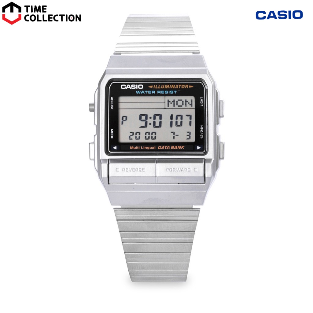 Casio DB-380-1DF Digital Stainless Steel Strap Watch | Shopee Philippines