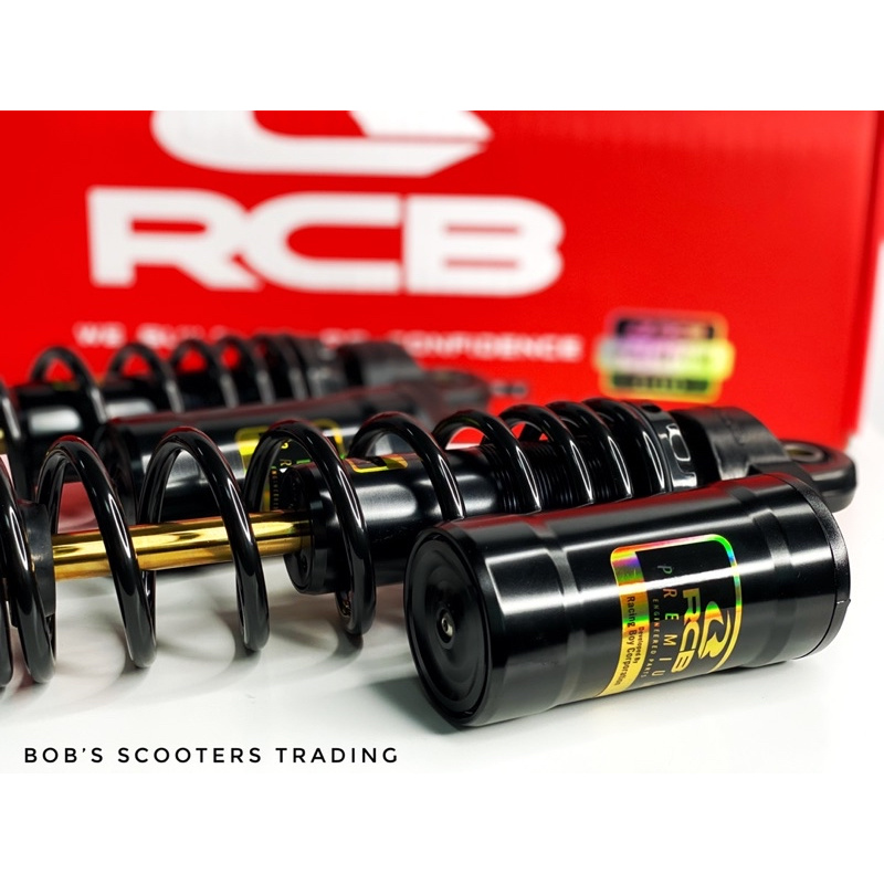 RCB MB2 (MB-2) DUAL SHOCK PREMIUM BLACK GOLD AEROX/NMAX V1 V2 AIRBLADE ...