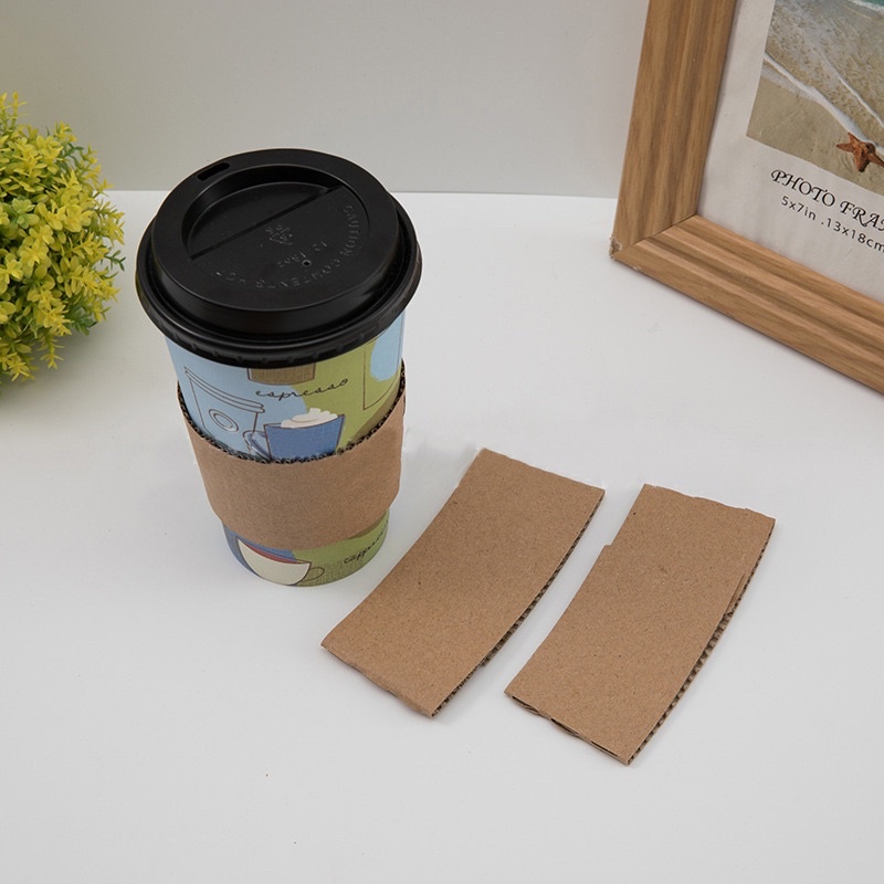 50pcs Coffee Sleeves 8oz,12oz,16oz,Kraft Sleeves, Kraft Coffee Sleeves ...