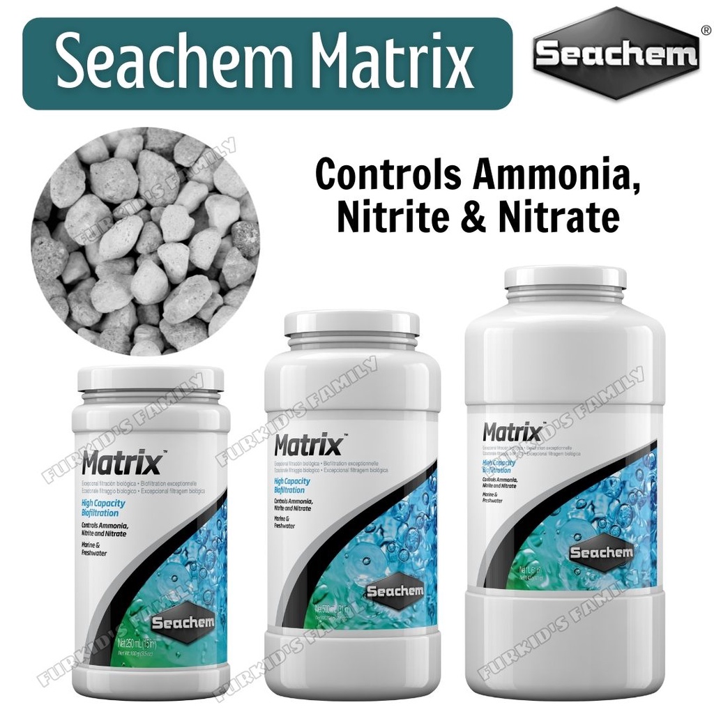 Seachem Matrix Aquarium Biofiltration Filter Media Bio-Media - 250ml ...