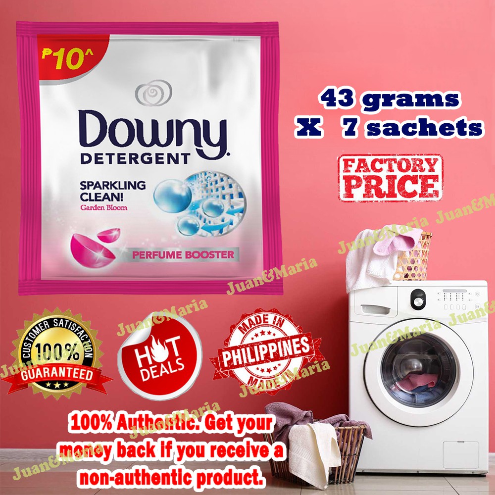 Downy Garden Bloom Laundry Powder Detergent 43 grams X 7 Sachets [Downy ...