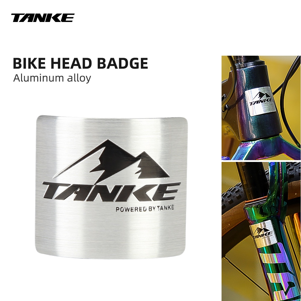 TANKE Bike Head Badge Decals Stickers BMX Folding MTB Bicycle Front ...