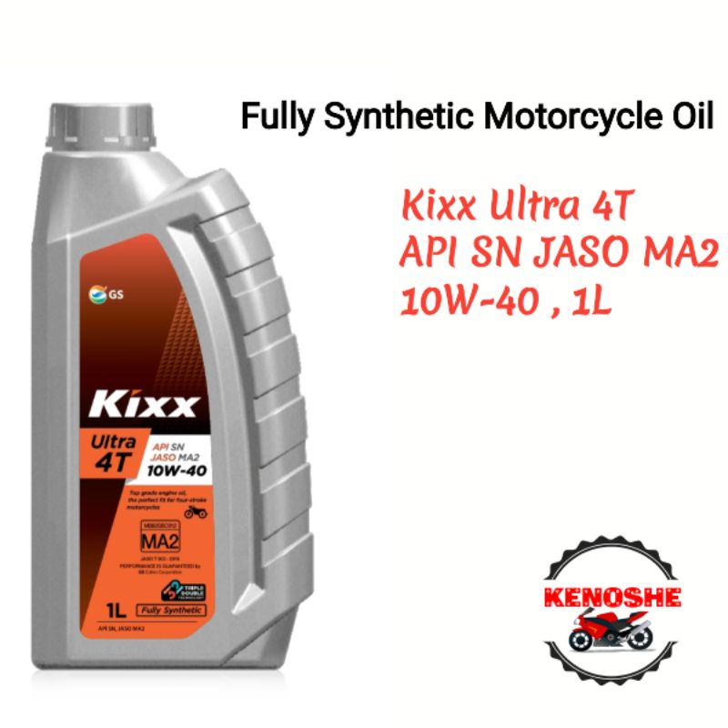 KIXX ULTRA 4T API SN JASO MA2 10W-40, 1L | Shopee Philippines