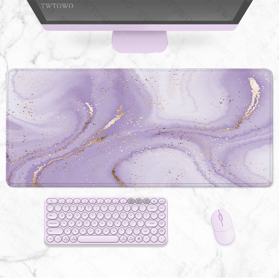 Purple Marble Mouse Pad Gamer XL Home HD New Mousepad XXL Desk Mats ...