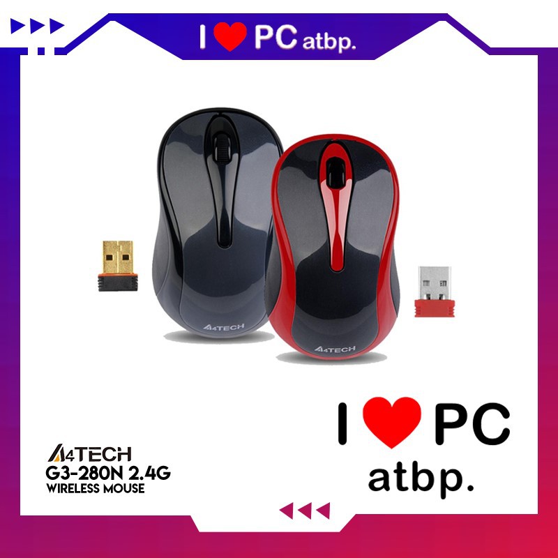 A4Tech Wireless Mouse 2.4G G3-280N | Shopee Philippines