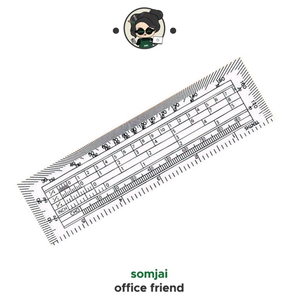 Somjai Selected 6 Inch White Protractor | Shopee Philippines